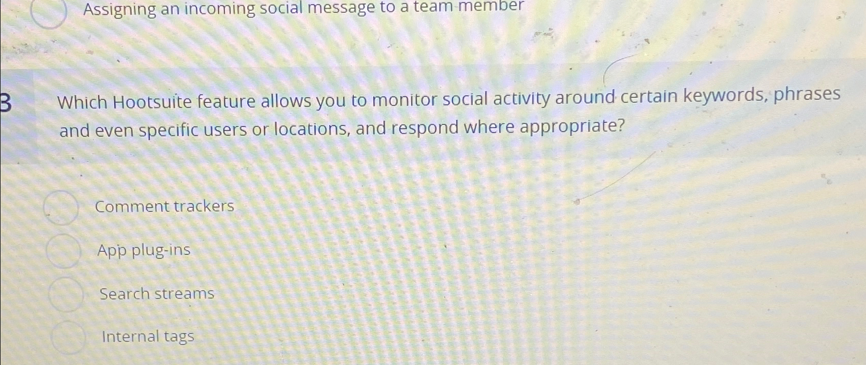 Solved Assigning an incoming social message to a | Chegg.com