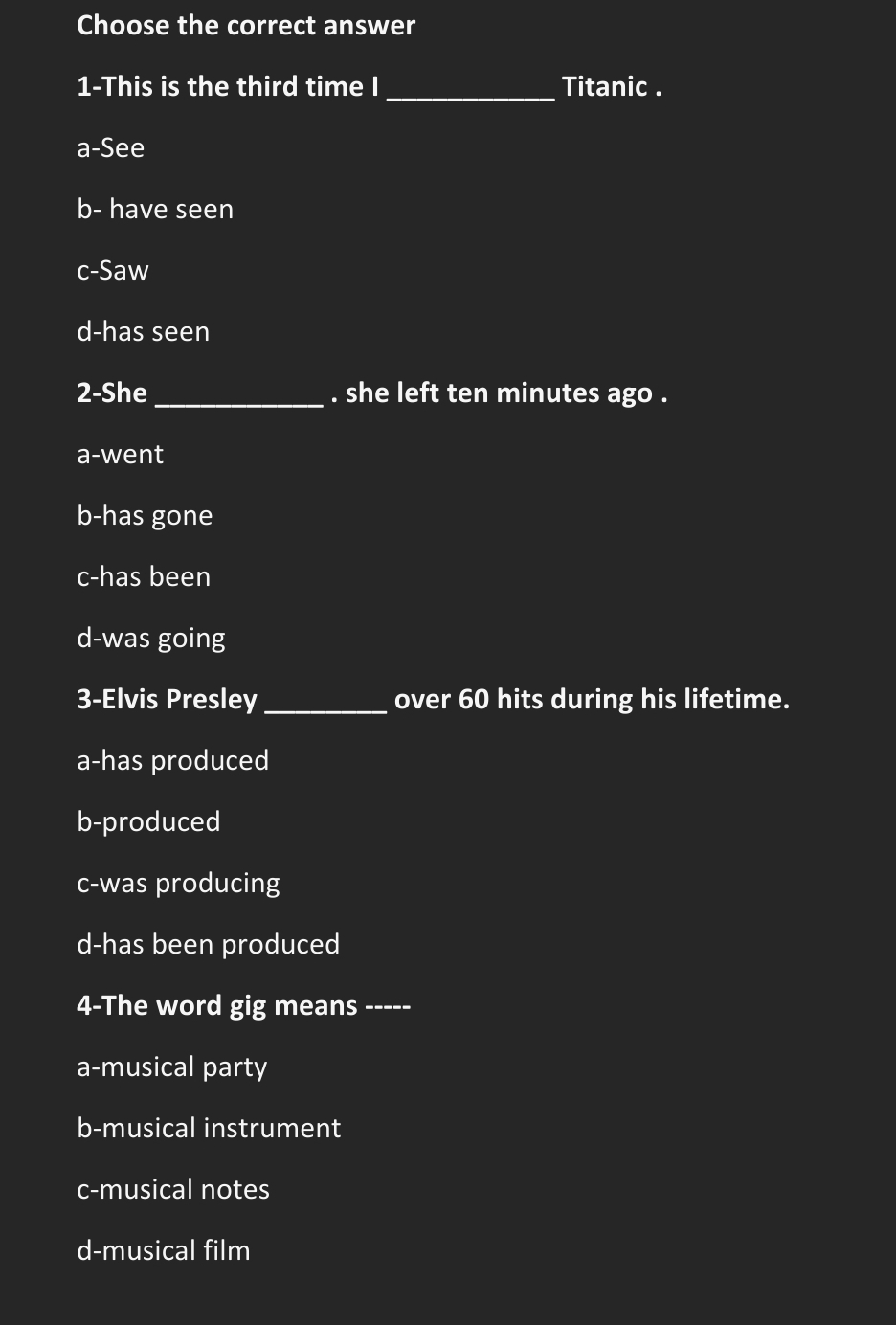 Solved Choose the correct answer1-This is the third time | Chegg.com