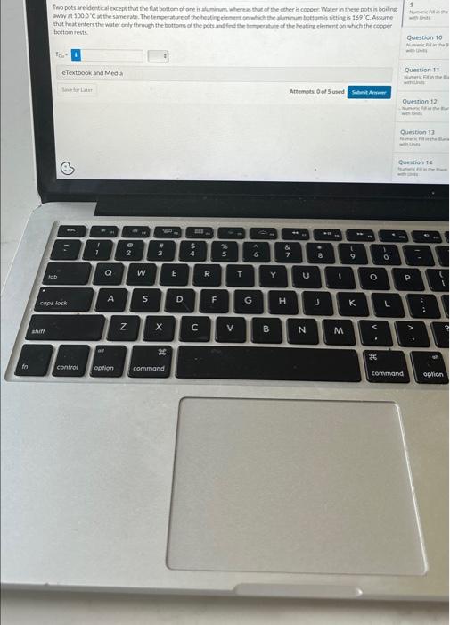 Solved fn Two pots are identical except that the flat bottom | Chegg.com
