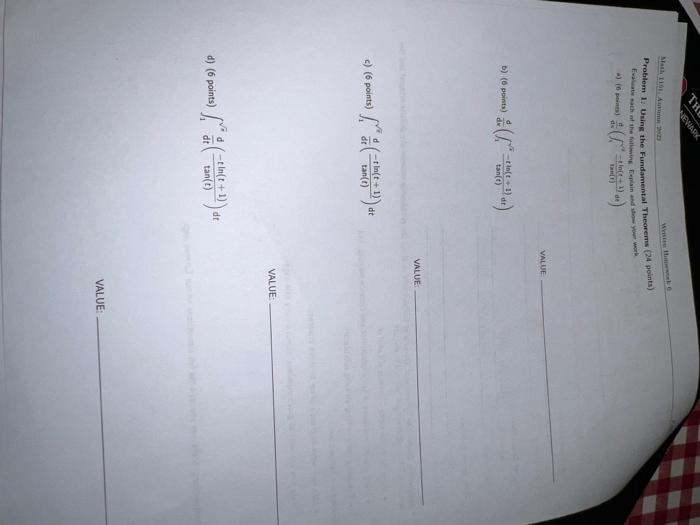 Solved Problem 1 Using The Fundamental Theorems 24 Points 4640