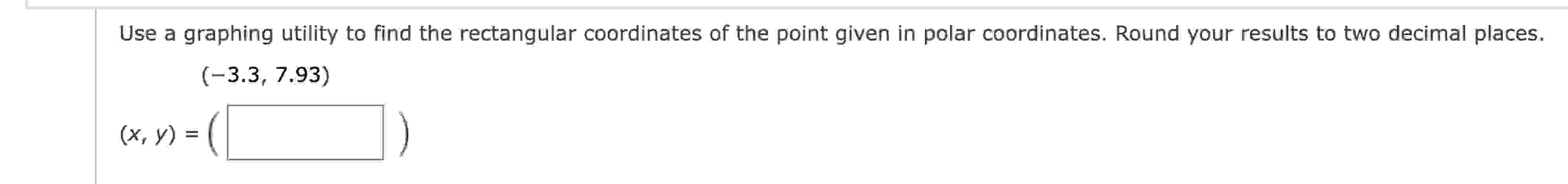 Solved Use a graphing utility to find the rectangular | Chegg.com