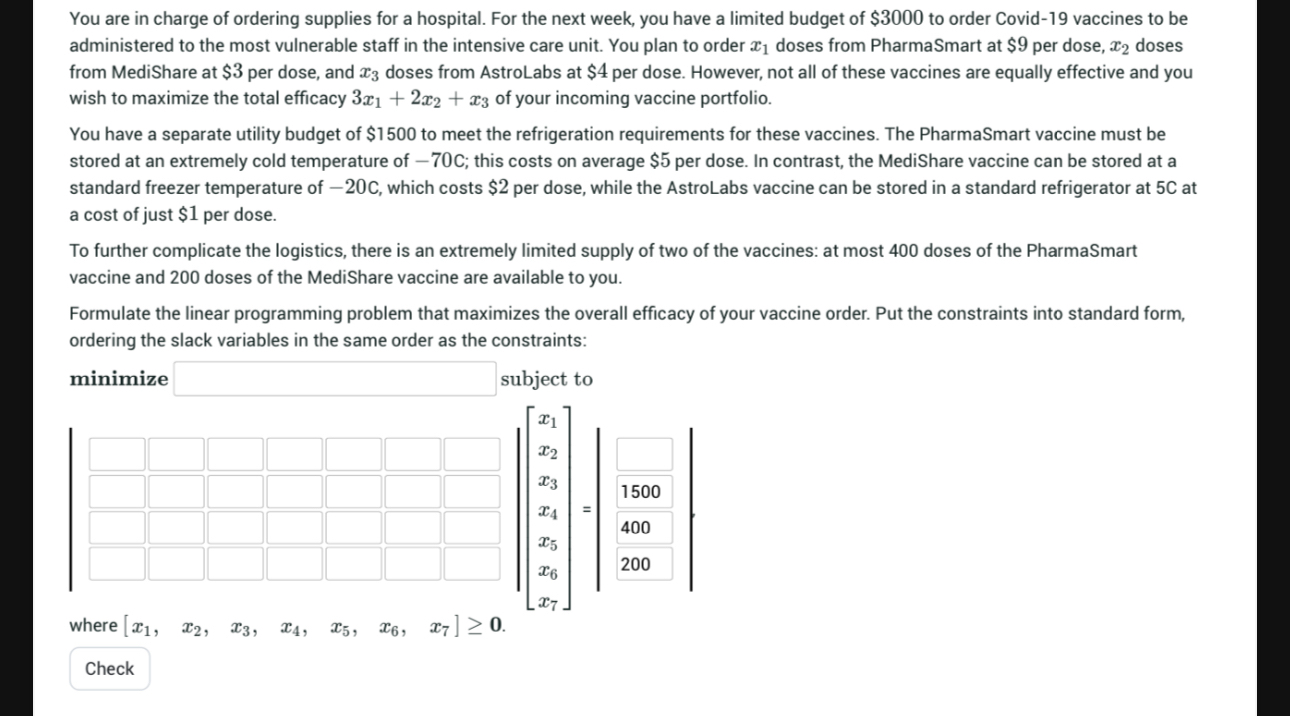 Solved You are in charge of ordering supplies for a | Chegg.com