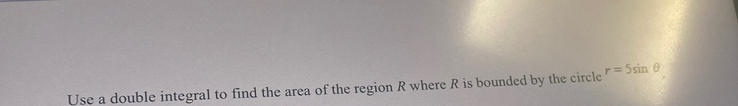 Solved Use a double integral to find the area of the region | Chegg.com