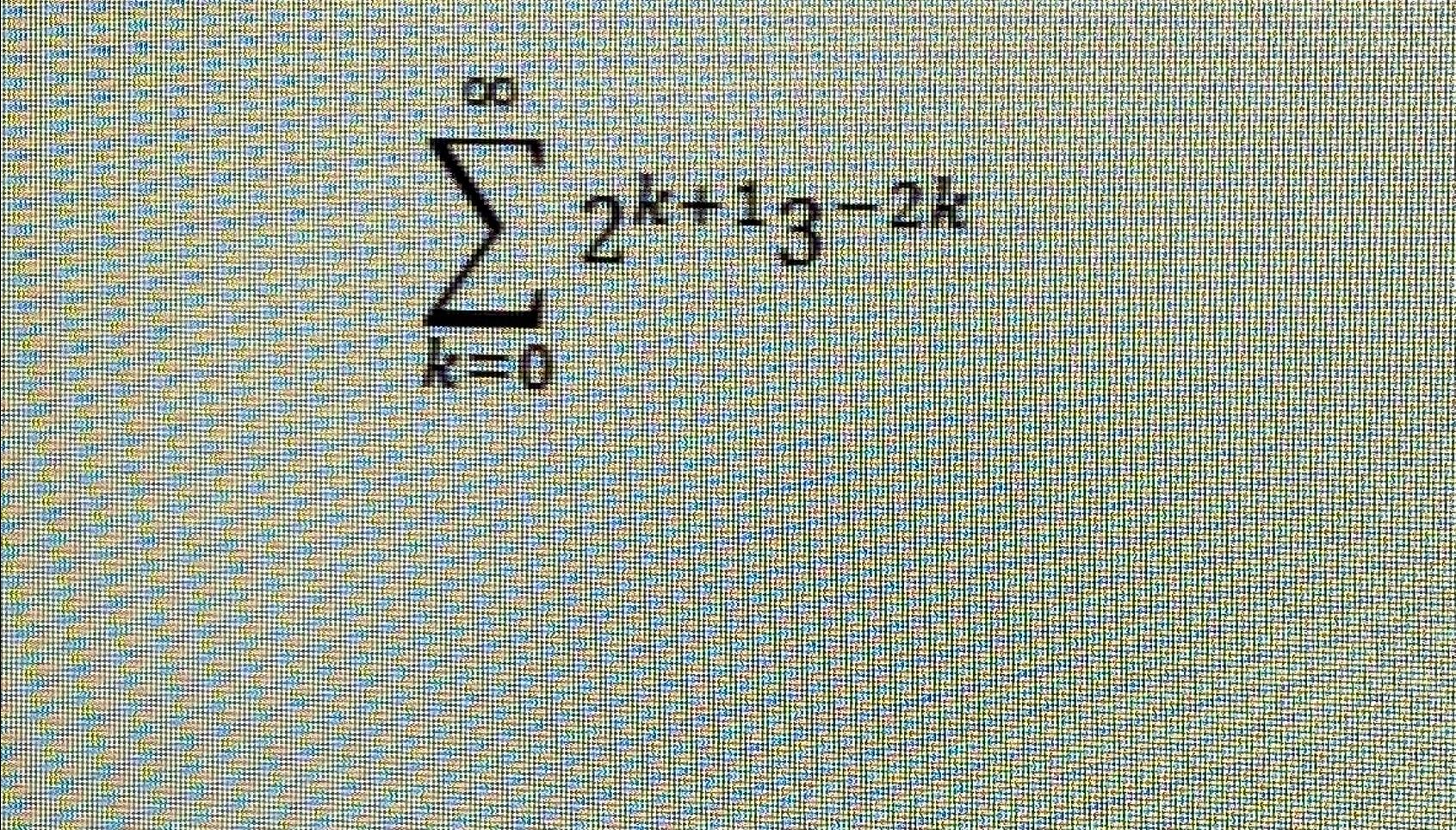 Solved ∑k=0∞2k+13-2k | Chegg.com