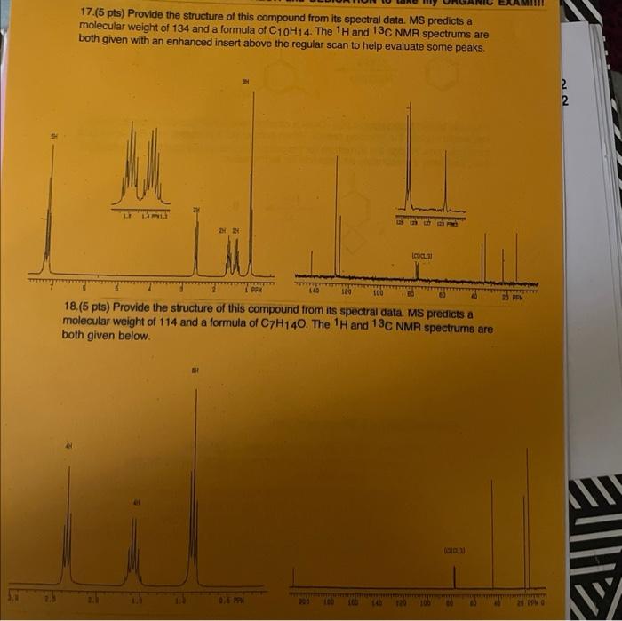Solved 17. (5 pts) Provide the structure of this compound | Chegg.com