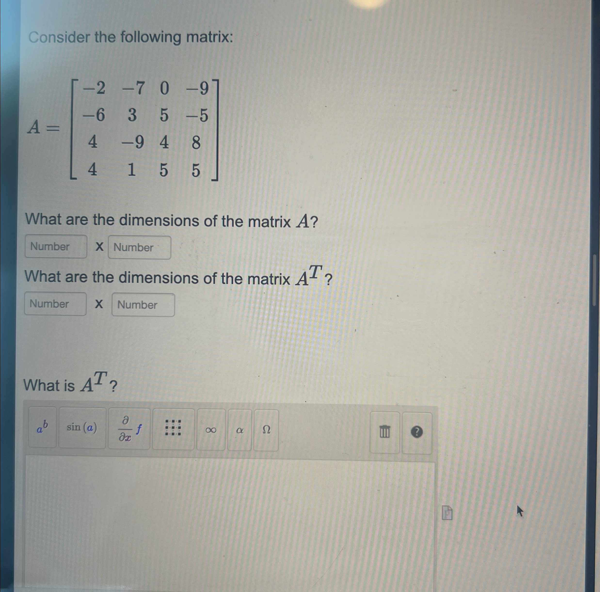 Solved Consider the following | Chegg.com