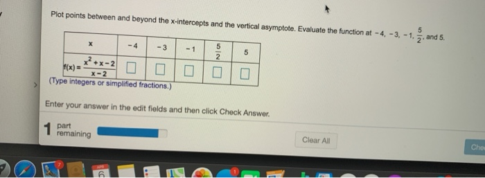 Solved Plot points between and beyond the x-intercepts and | Chegg.com