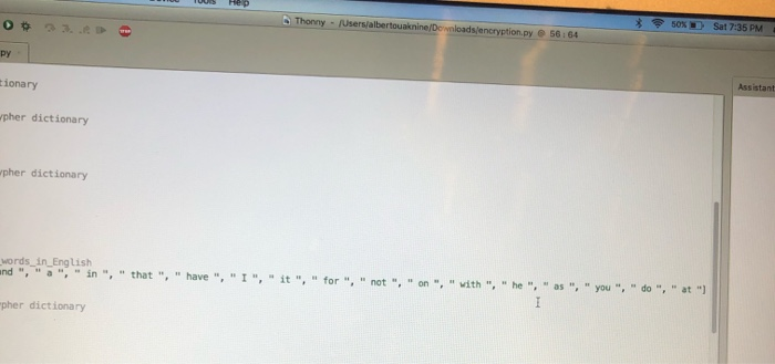 Solved wure TUUS Help Thonny - | Chegg.com