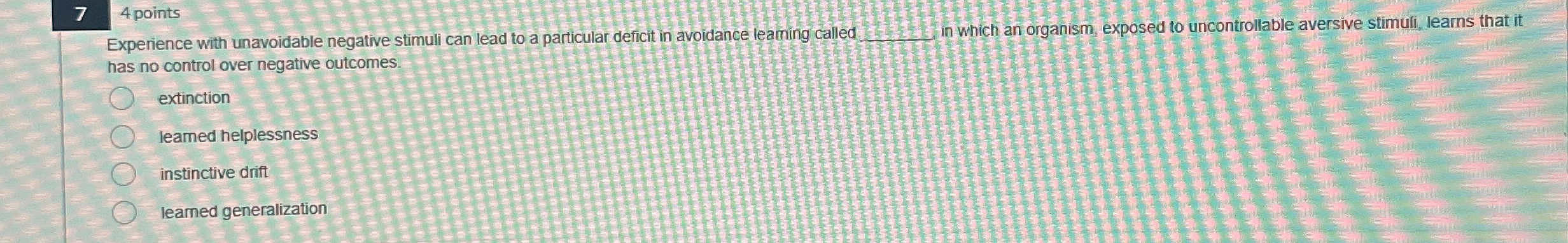 Solved 74 ﻿pointsExperience with unavoidable negative | Chegg.com