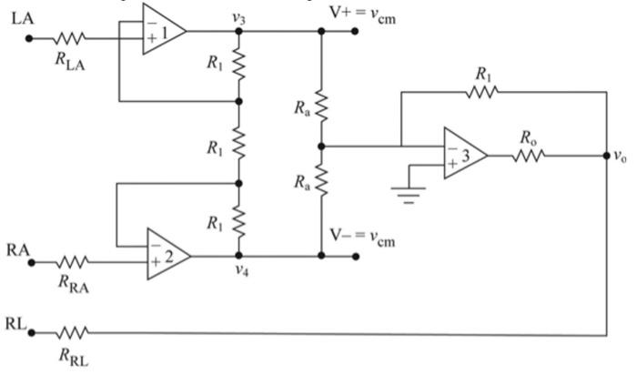 Solved Design a driven‐right‐leg circuit and show all | Chegg.com