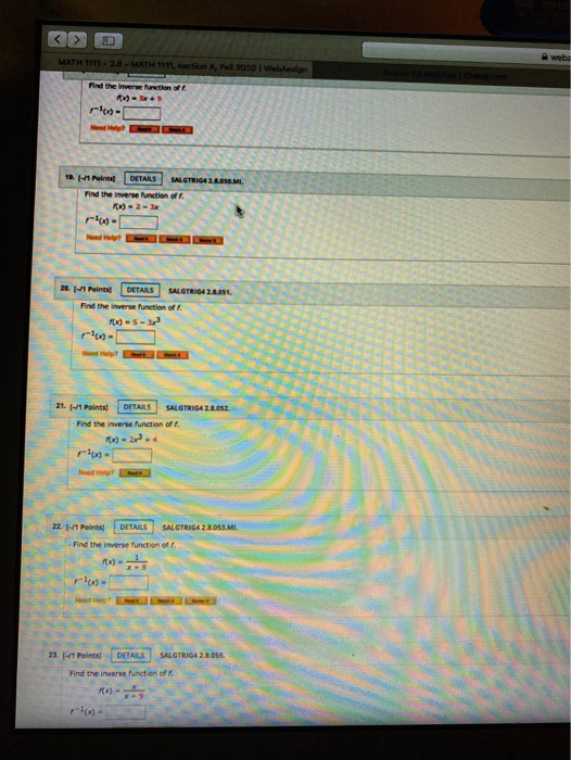 Solved MATH 1111 -2.8 - MATH 1111, section A Fal 2020 l Web | Chegg.com Solved MATH 1111 -2.8 - MATH 1111, section A Fal 2020 l Web | Chegg.com