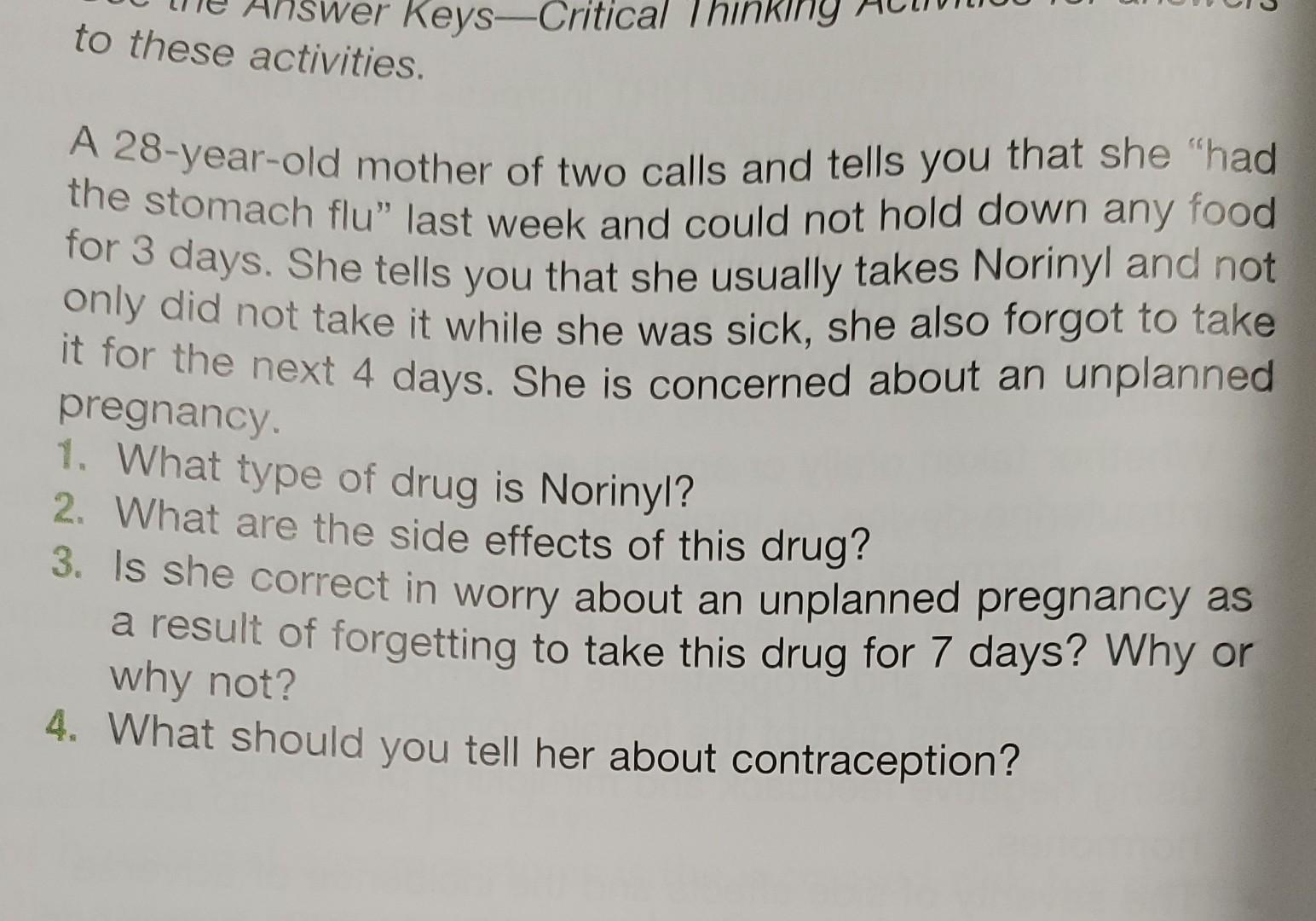 Solved A 28-year-old mother of two calls and tells you that | Chegg.com