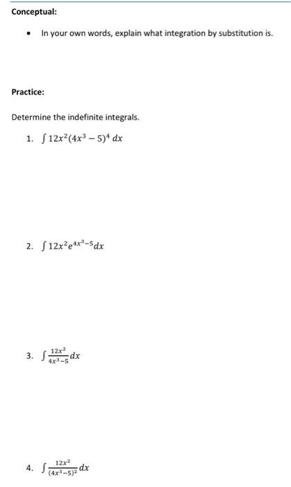 Solved - In your own words, explain what integration by | Chegg.com