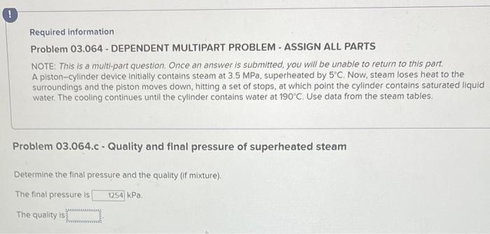 Solved Required information Problem 03.064 - DEPENDENT | Chegg.com