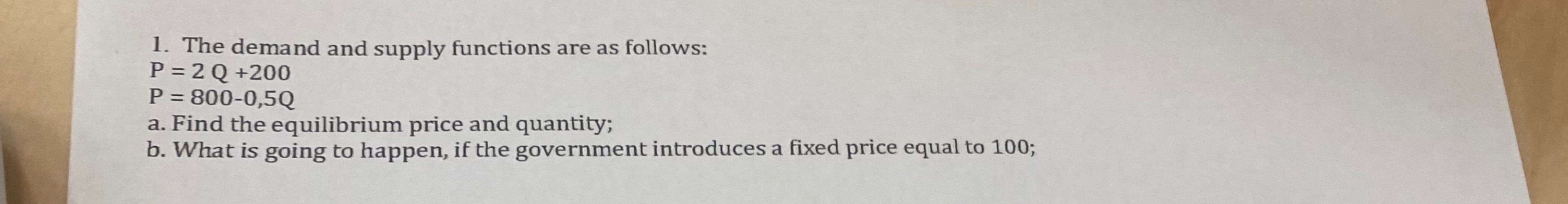 The demand and supply functions are as | Chegg.com