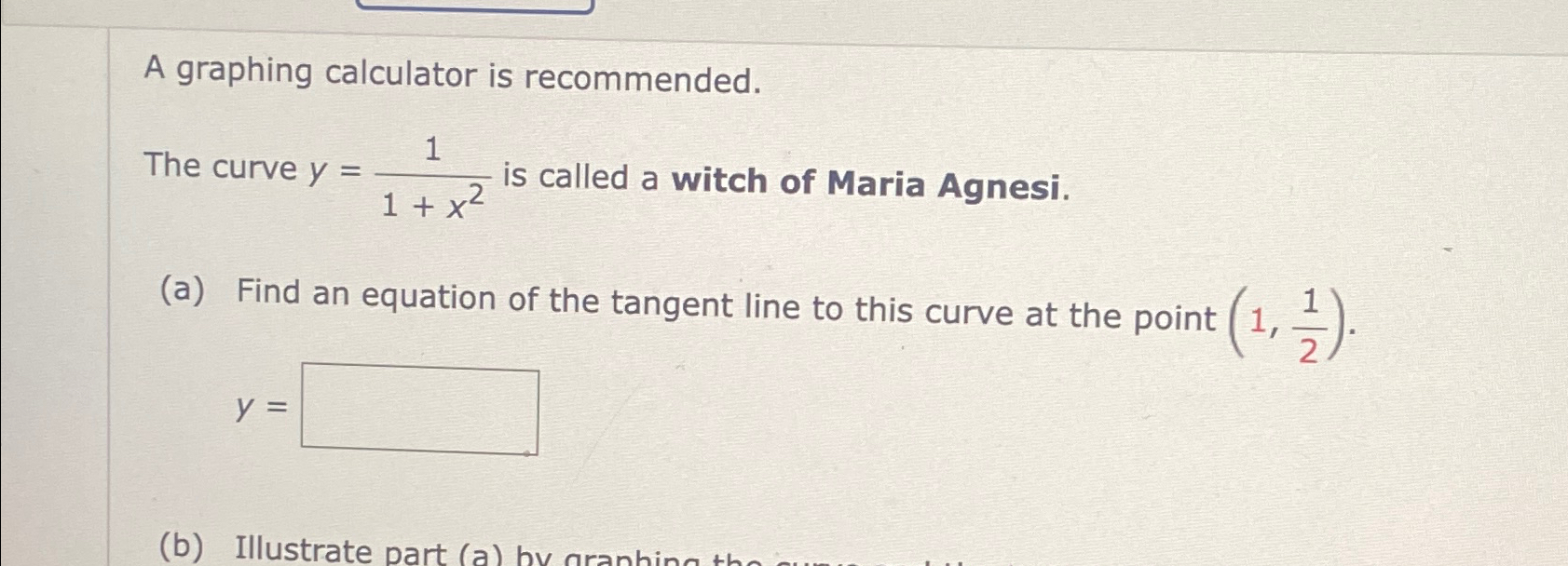 Solved A graphing calculator is recommended.The curve | Chegg.com