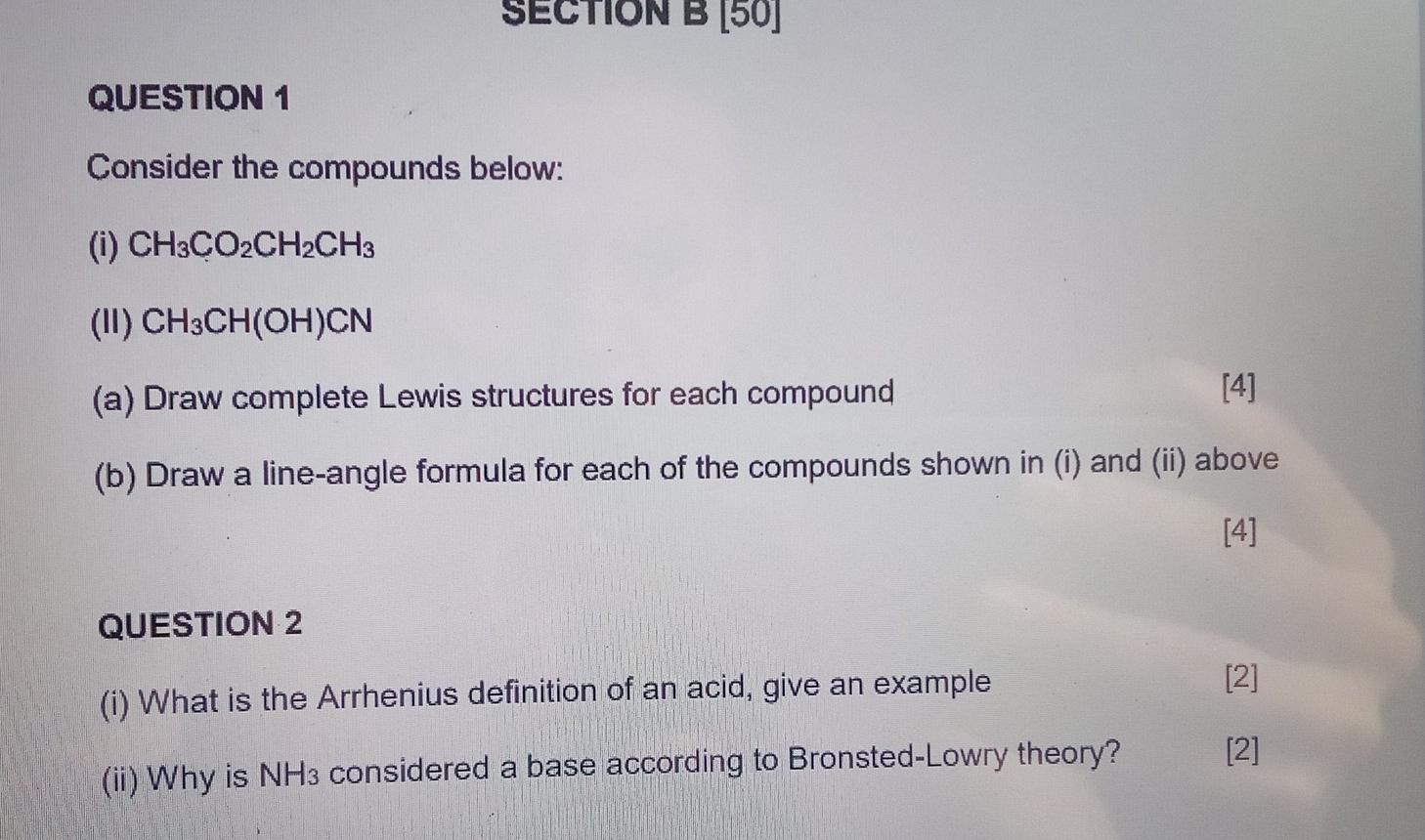 Solved Consider the compounds below: (i) CH3CO2CH2CH3 (II) | Chegg.com
