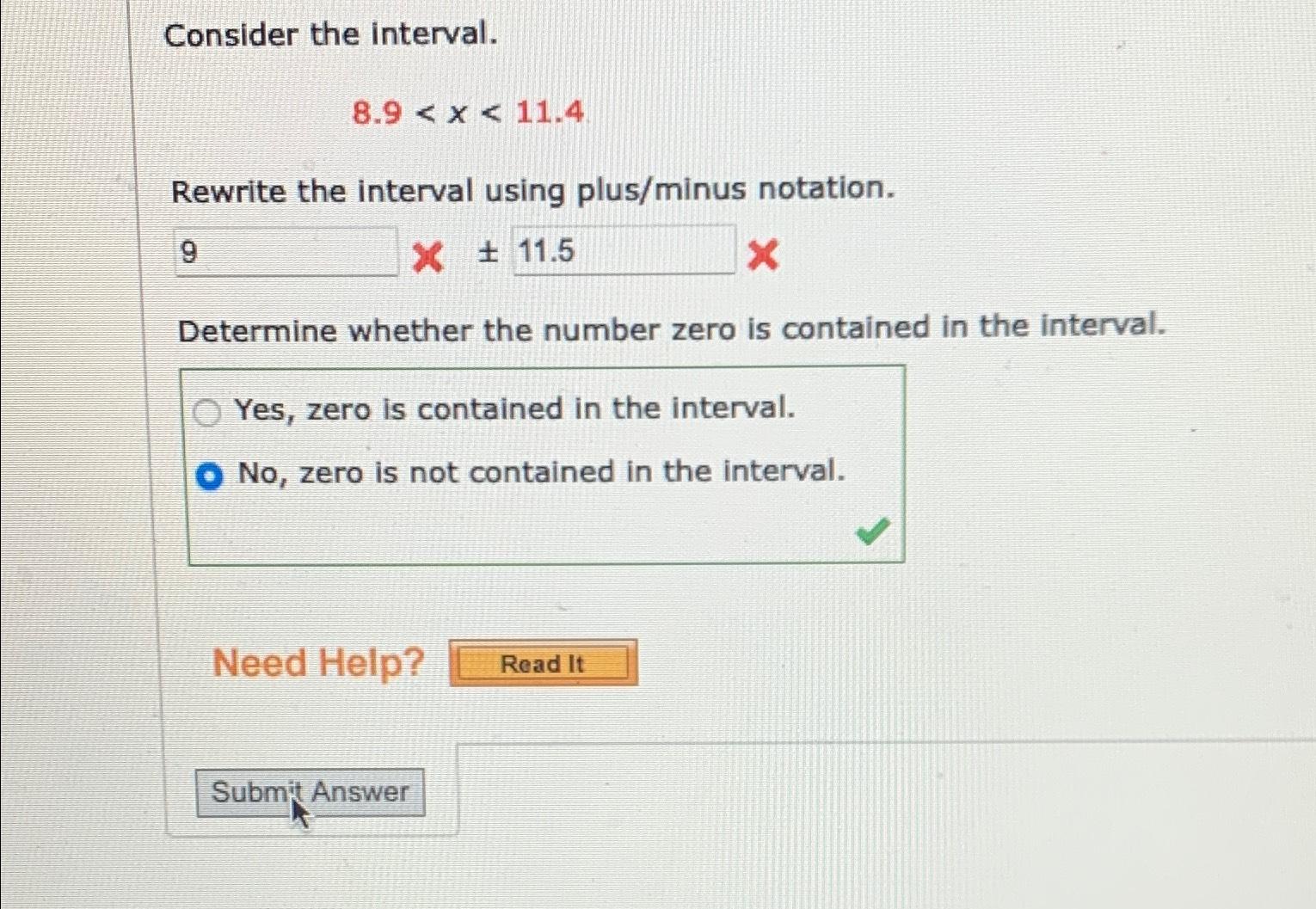 Solved Consider the interval.8.9Rewrite the interval using | Chegg.com