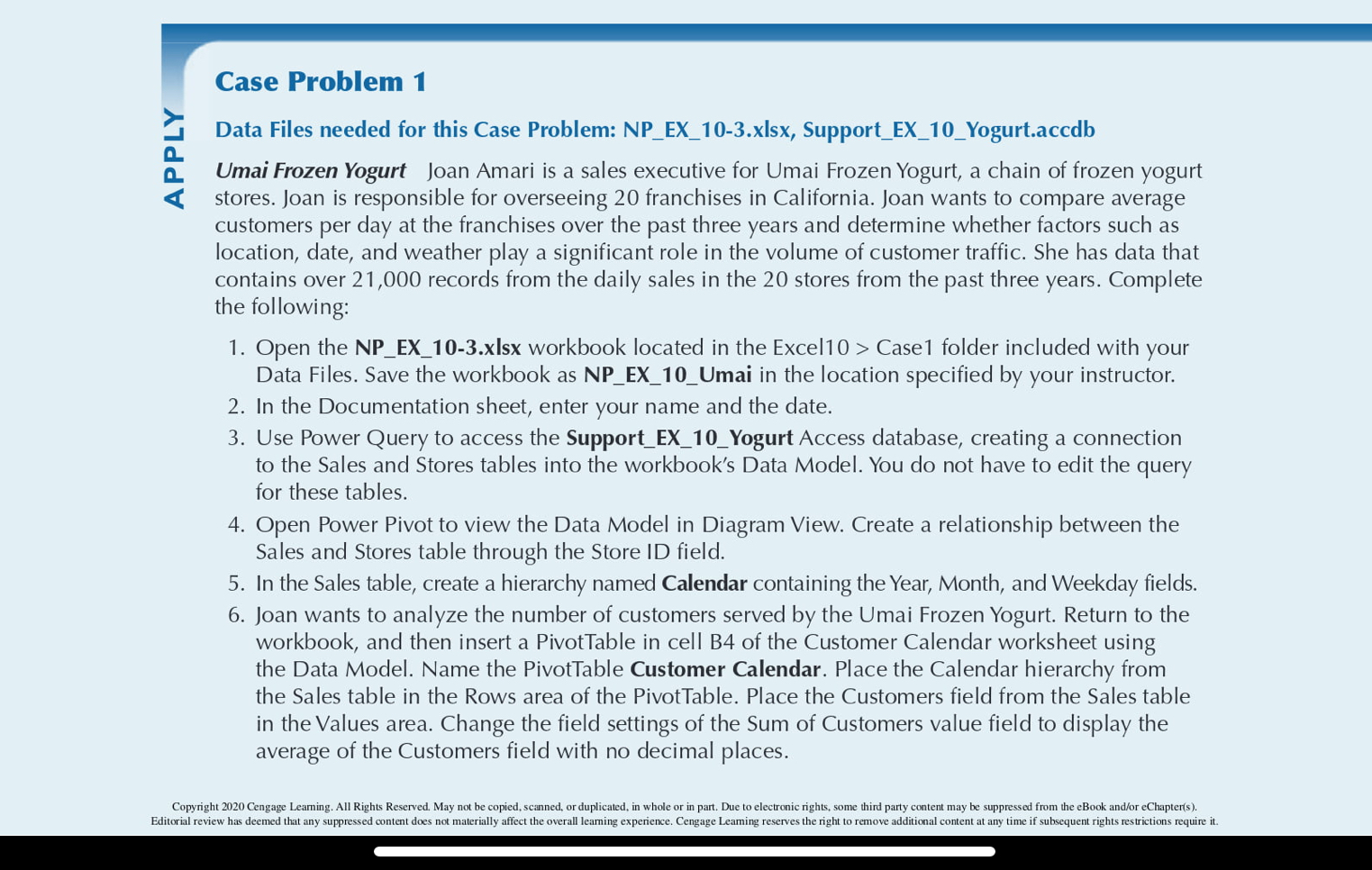 Solved Case Problem 1Data Files needed for this Case | Chegg.com
