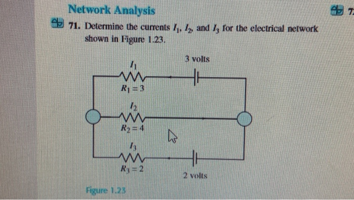 Solved determine the currents I1, I2, and I3 for the | Chegg.com