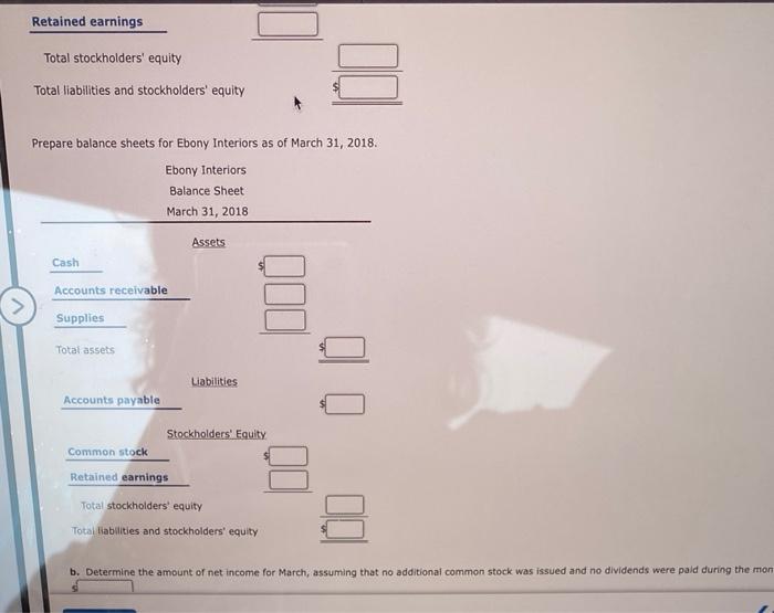 Solved Balance Sheets, Net Income Financial information | Chegg.com