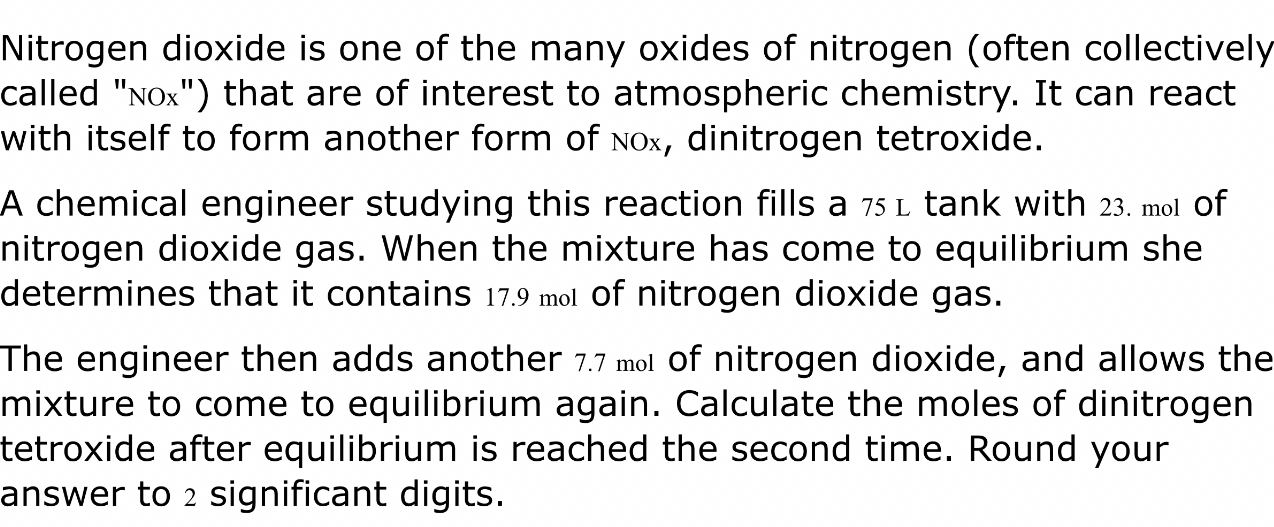 Solved Nitrogen dioxide is one of the many oxides of | Chegg.com