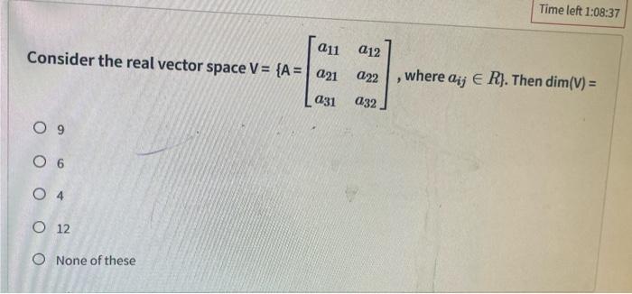 Solved Consider the real vector space | Chegg.com