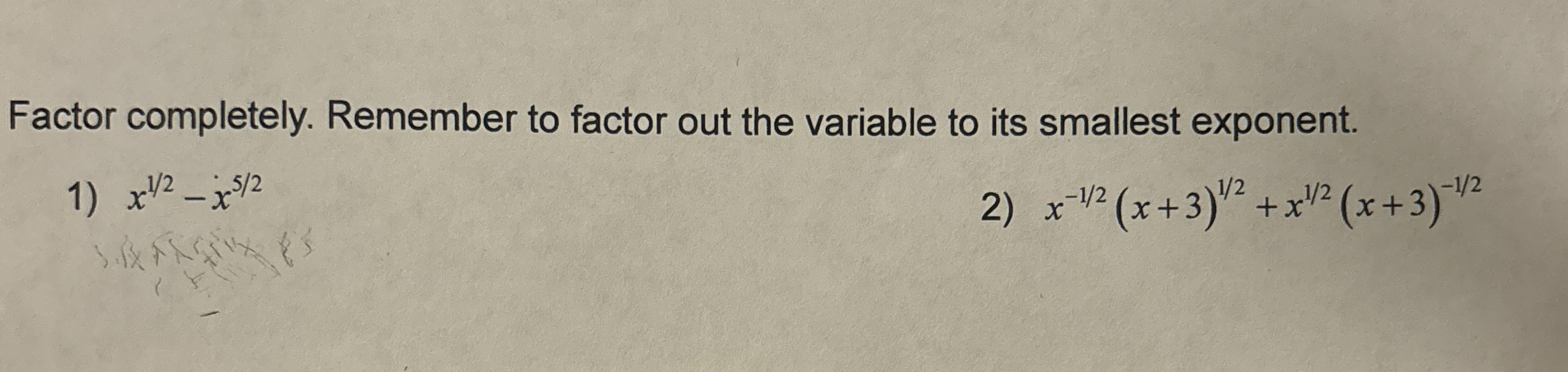 Solved Factor completely. Remember to factor out the | Chegg.com