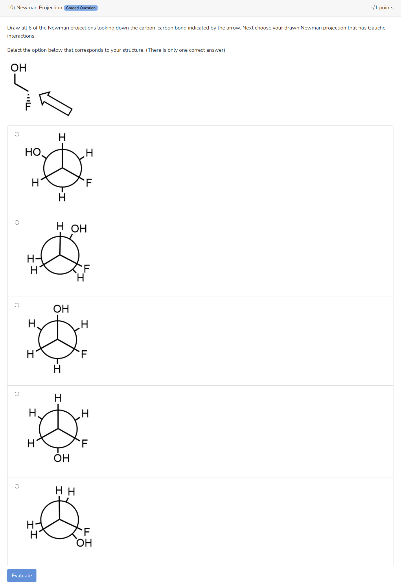 Solved Draw all 6 ﻿of the Newman projections looking down | Chegg.com