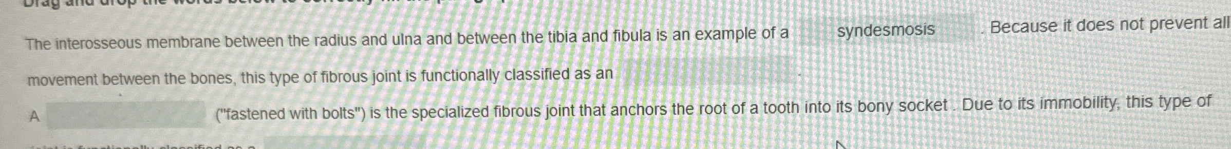 Solved Because it does not prevent allmovement between the | Chegg.com