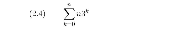 Solved ∑k=0nk3k∑k=0nn3kProblem 2. Derive a closed formula | Chegg.com
