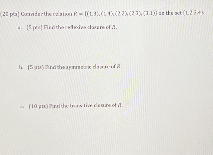 Solved pts) Consider the relation | Chegg.com