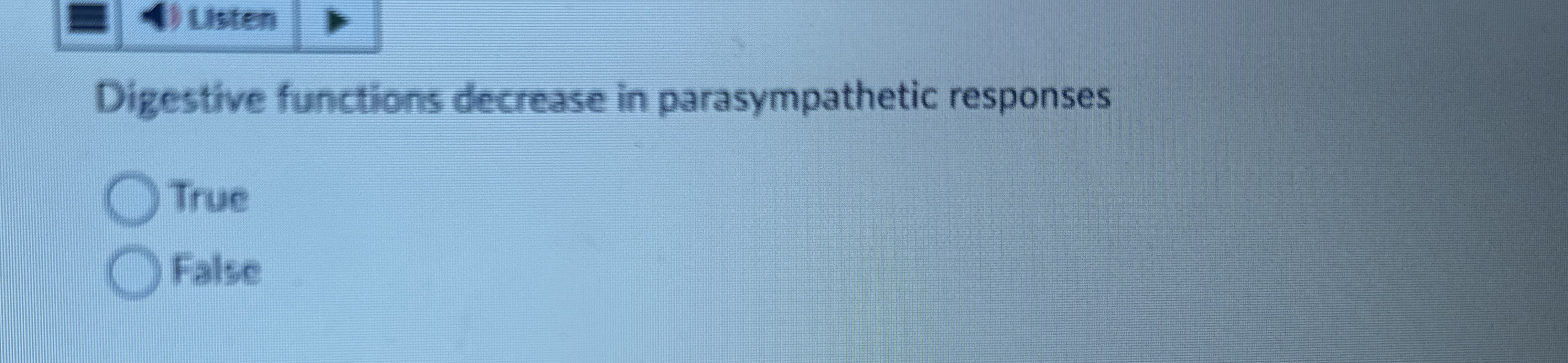 Solved Digestive functions decrease in parasympathetic | Chegg.com