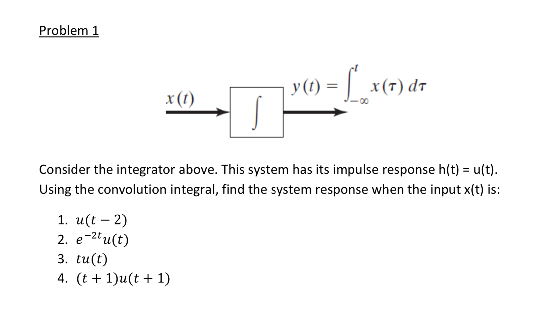 Solved Consider the integrator above. This system has its | Chegg.com
