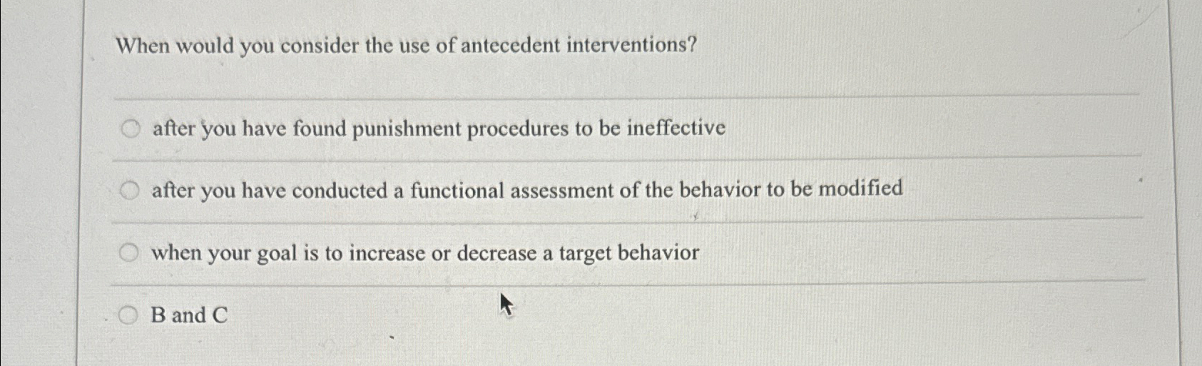 Solved When would you consider the use of antecedent | Chegg.com