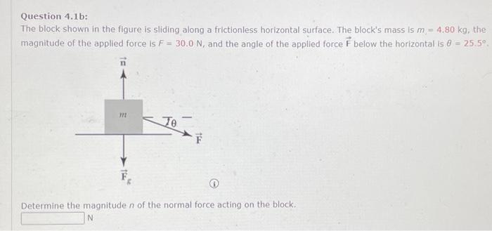 Solved Question 4.1 b : The block shown in the figure is | Chegg.com