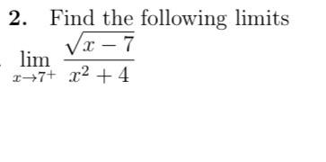 Solved limx→1ex−e2x+1−3x22. Find the following limits | Chegg.com