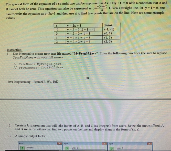 Solved Create a java program that will take inputs of A, B, | Chegg.com