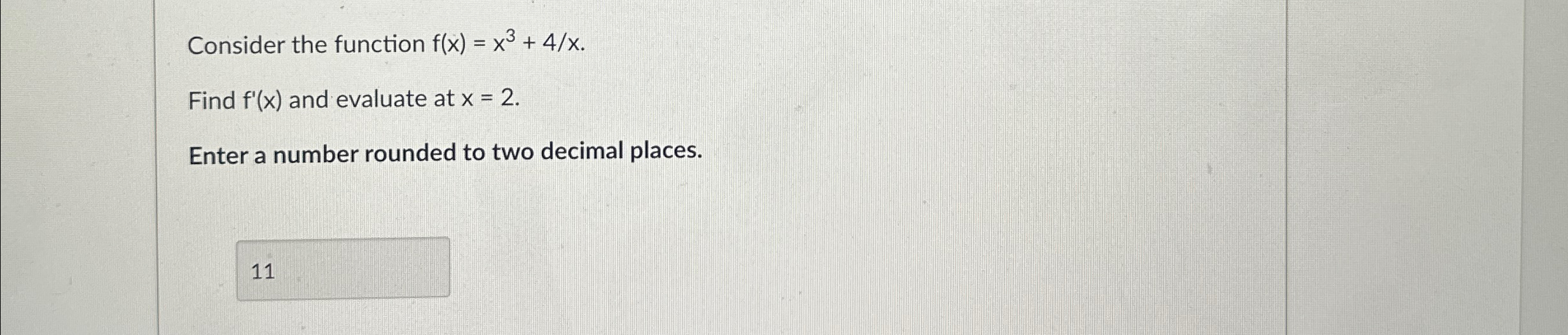 Solved Consider the function f(x)=x3+4x.Find f'(x) and | Chegg.com Solved Consider the function f(x)=x3+4x.Find f'(x) and | Chegg.com
