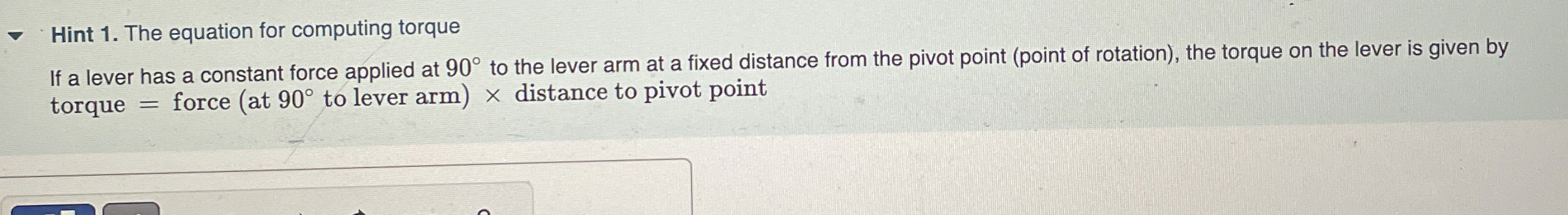 Solved If a lever has a constant force applied at 90° ﻿to | Chegg.com