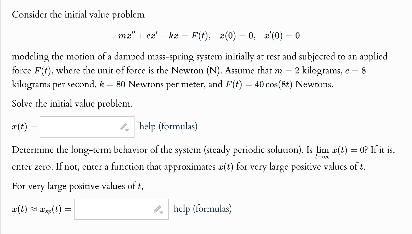 Solved Consider the initial value | Chegg.com