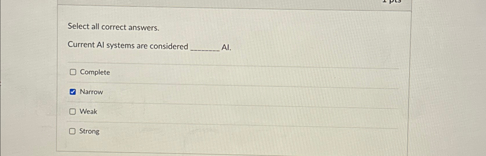 Solved Select all correct answers.Current Al systems are | Chegg.com Solved Select all correct answers.Current Al systems are | Chegg.com