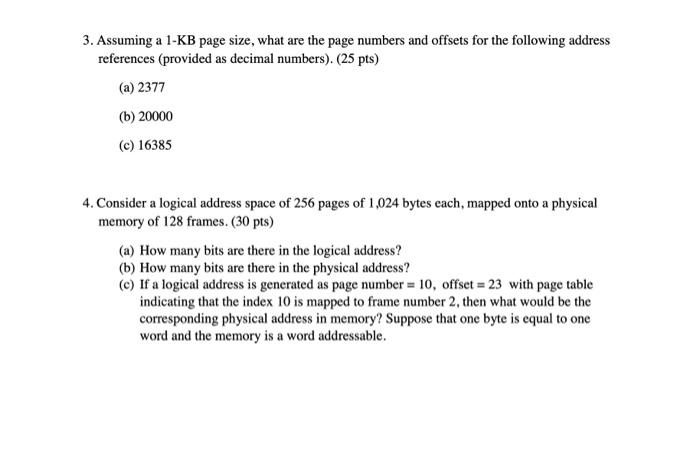 Solved 1. Given five memory partitions of 100 KB, 500 KB, | Chegg.com
