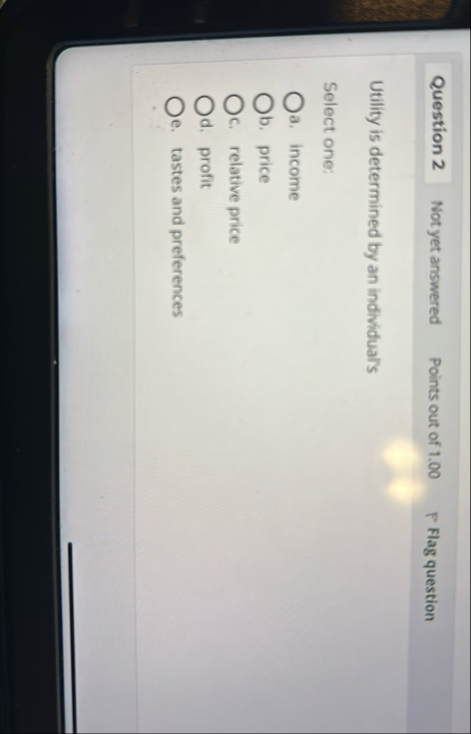 Solved Question 2Not yet answeredPoints out of 1.00Flag | Chegg.com