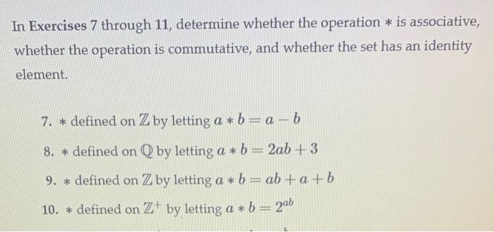 Solved In Exercises 7 through 11 , determine whether the | Chegg.com