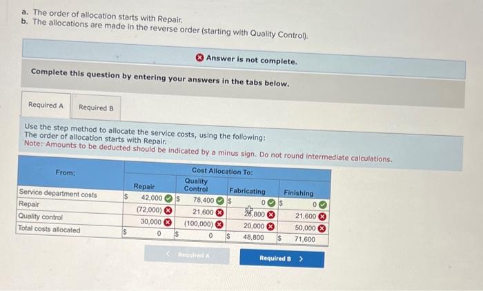 Solved Mack Precision Tool and Die has two production | Chegg.com