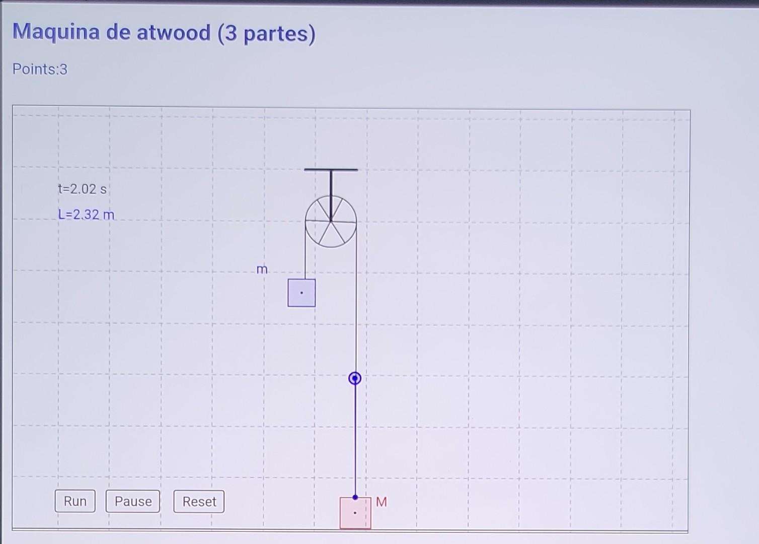 Solved Maquina de atwood (3 partes) Points: 3A 4.55−kg mass | Chegg.com
