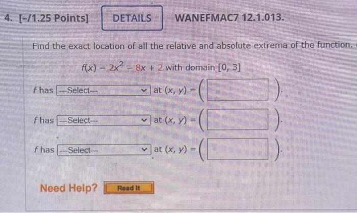 Solved Locate and classify all extrema in the graph. (By | Chegg.com