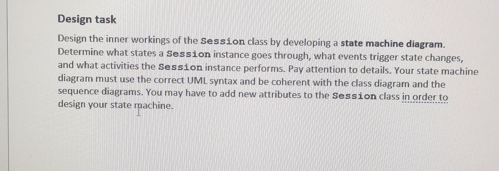 Solved System description Figure 1 below shows the class | Chegg.com