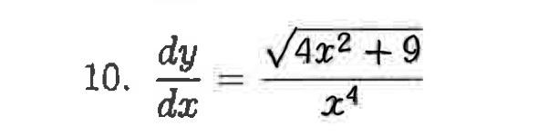 Solved 10. dxdy=x44x2+9 | Chegg.com
